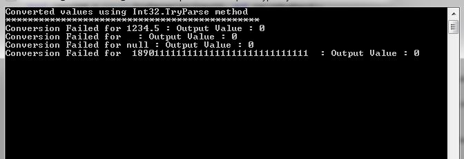 Int32 Tryparse Method In C Usage And Examples